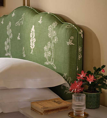 The Bubble headboard with piping – The Dormy House
