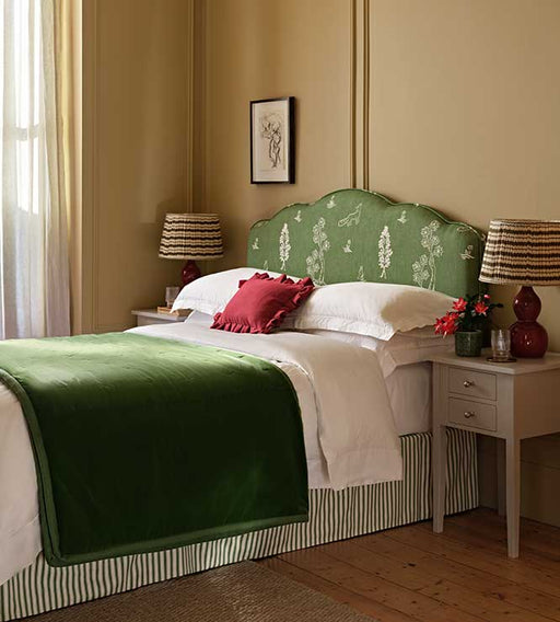 The Bubble headboard with piping – The Dormy House