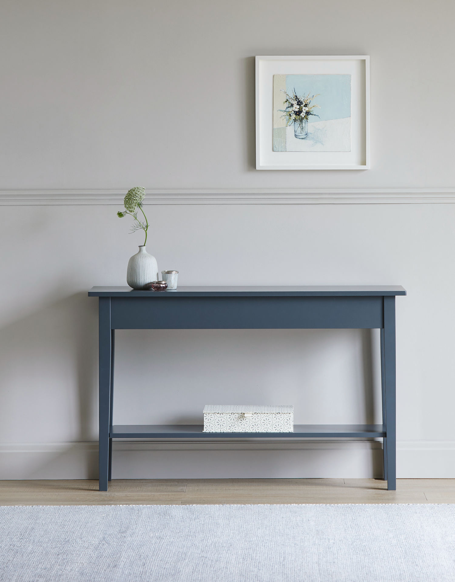 Bruton large console with shelf – The Dormy House