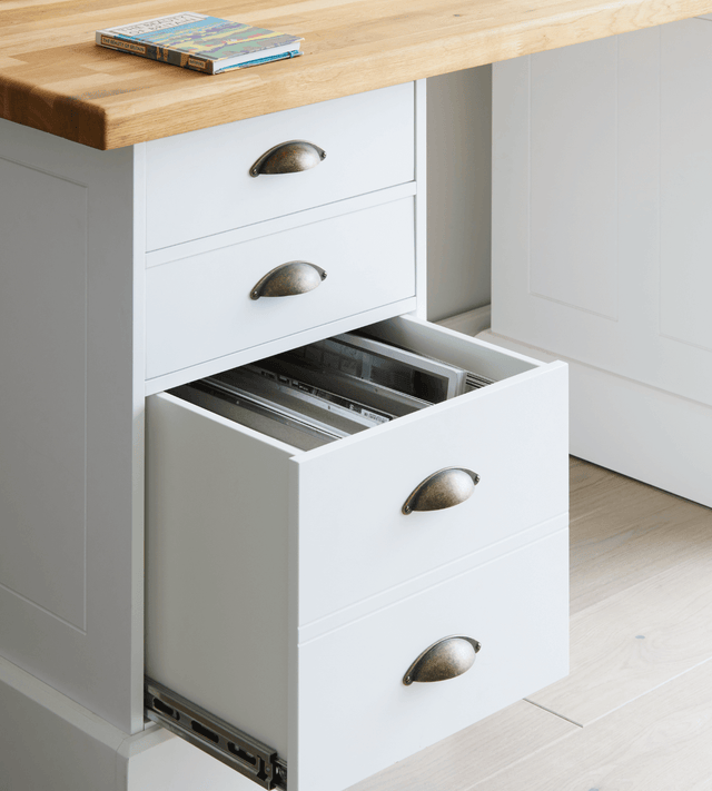 Design your own modular desk with oak top – The Dormy House