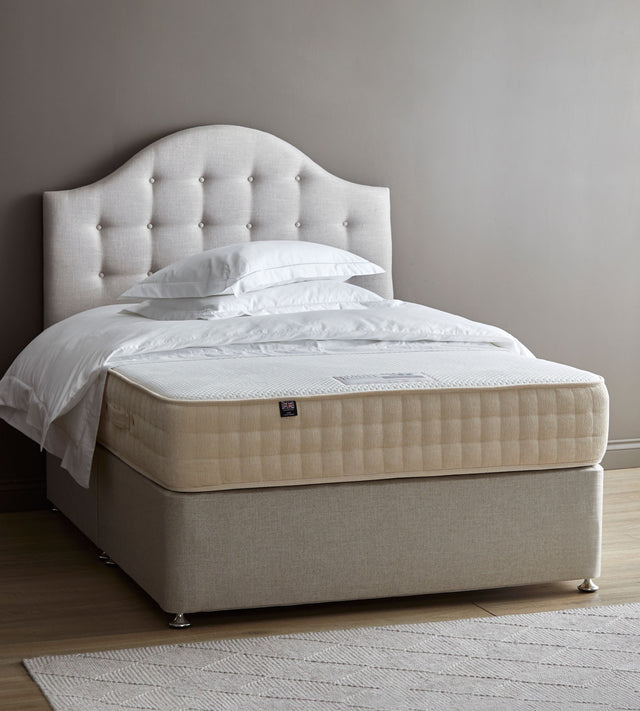 Plain divan covered in your choice of fabric – The Dormy House