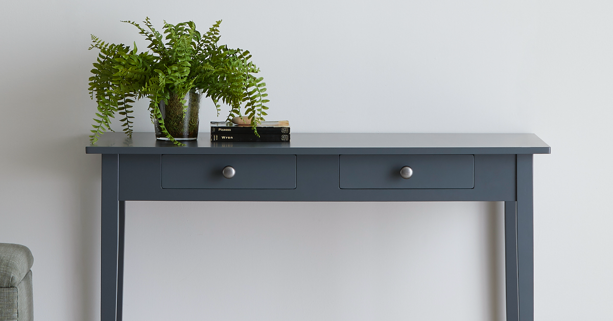 Portland double drawer table – The Dormy House