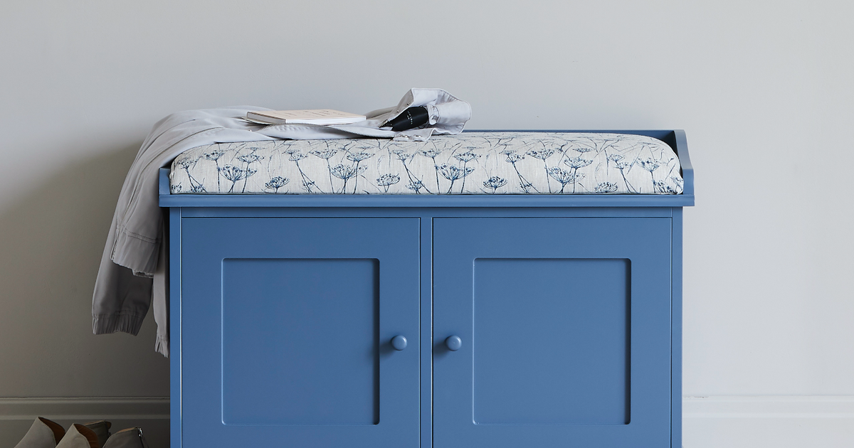 Portland Bench with Doors | Storage Bench Seat | The Dormy House