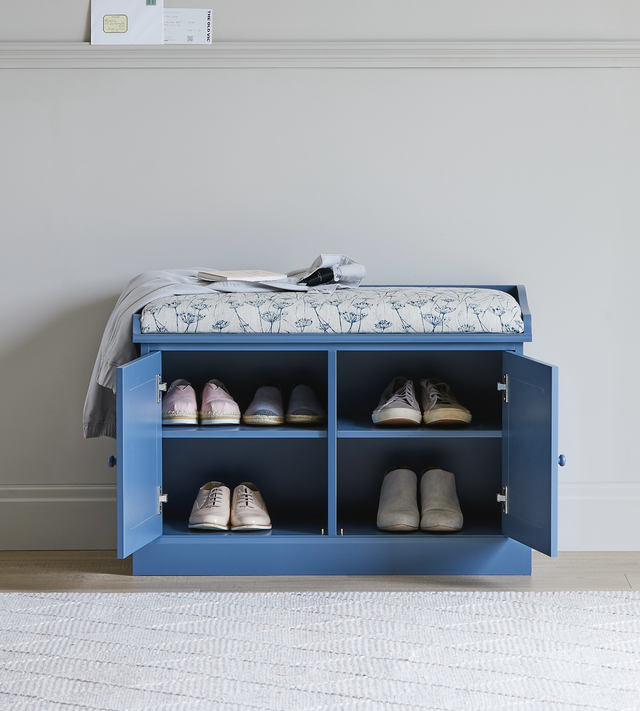 Portland Bench with Doors | Storage Bench Seat | The Dormy House