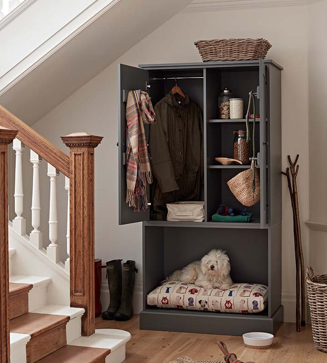 Portland Dog Bed Cupboard with Storage | The Dormy House